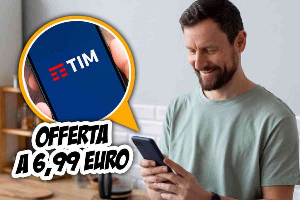 TIM, mai una promozione a prezzo così basso: 6,99€ per un carico di ...
